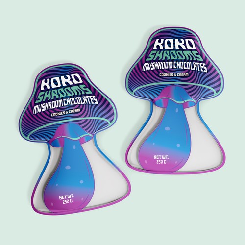 Designs | psychedelic mushroom shaped chocolate | Product packaging contest