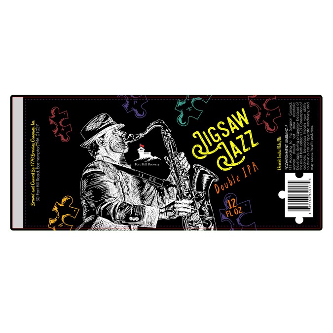 Design a jazz-inspired label for a craft brewery | Product label contest