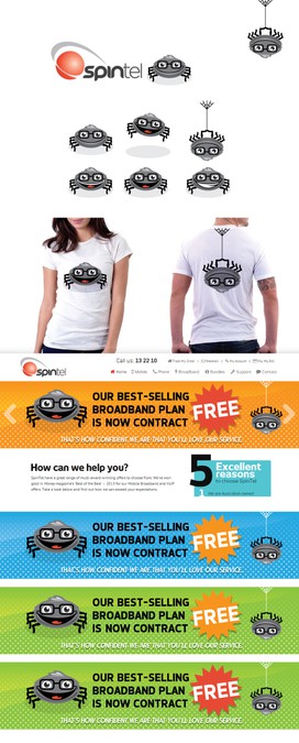 Create characterise icon that reflects SpinTel | Icon or button contest