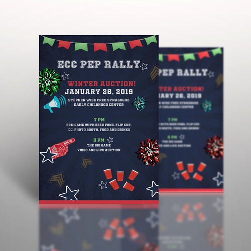 Pep rally theme school fundraiser invitation | Other business or ...