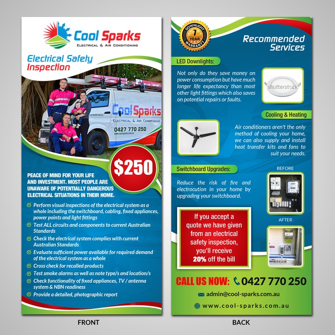 Electrical leaflet for potential house buyers | Postcard, flyer or ...