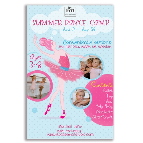 Designs | New postcard or flyer wanted for Boca Dance Studio | Postcard ...