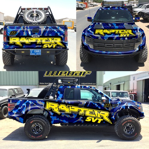 Design an awesome Car Wrap for a Ford Raptor | Car, truck or van wrap ...