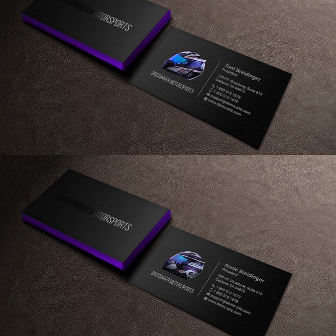 Business cards & logo design for race team with female drivers ...
