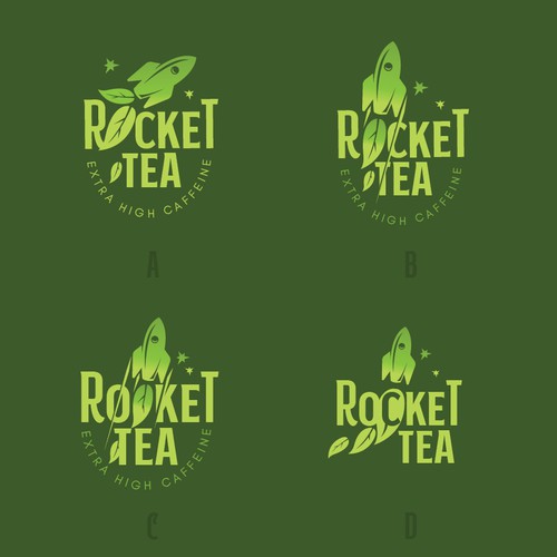 Designs | Design a Rocket Logo for new High Caffeine Tea Brand | Logo ...