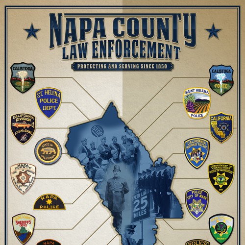 Napa County Law Enforcement Patch Poster | Poster contest