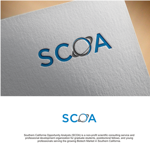 Create a professional logo for SCOA that combines our scientific ...
