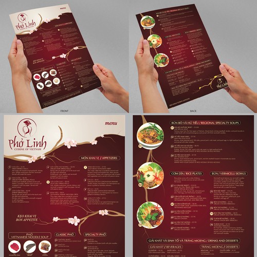 Designs | Authentic Vietnamese Restaurant Menu and Business Collaterals ...