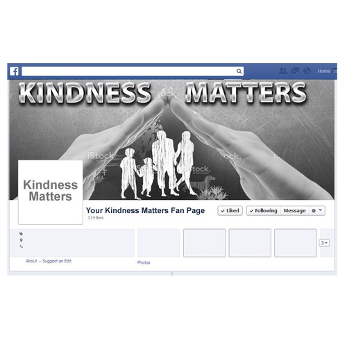 Easy Facebook Page cover for Kindness Matters ! | Facebook cover contest