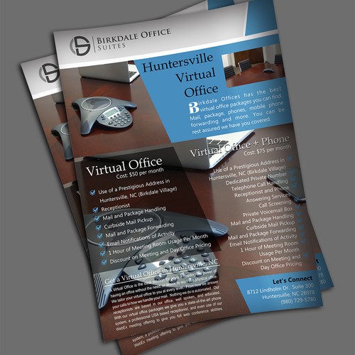 Virtual Office Flyers | Postcard, flyer or print contest