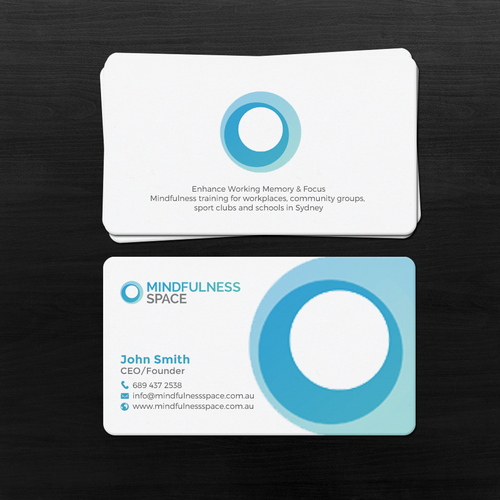 Mindfulness Space Business Card | Business card contest