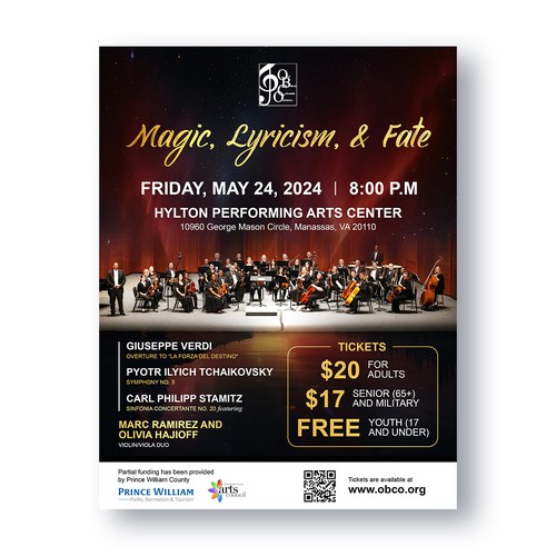 Designs | Orchestra concert flyer for community ensemble | Postcard ...