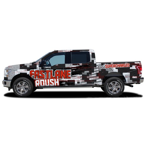 Aggressive wrap design for the most powerful F150 in Houston! | Car ...