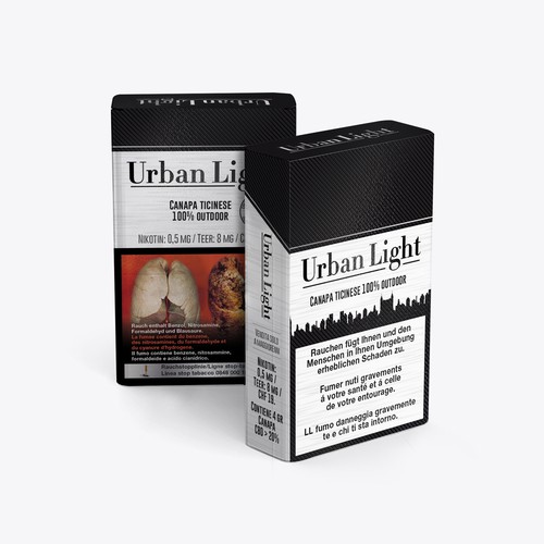 Cannabis - Cigarette Box for cigarettes with mix Tobacco/CBD Hemp ...