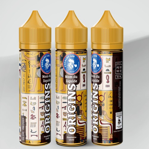 Designs | Identité visuelle gamme e-Liquides | Product label contest