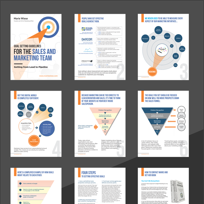 Design a powerful corporate PDF guide to help Marketing & Sales teams ...