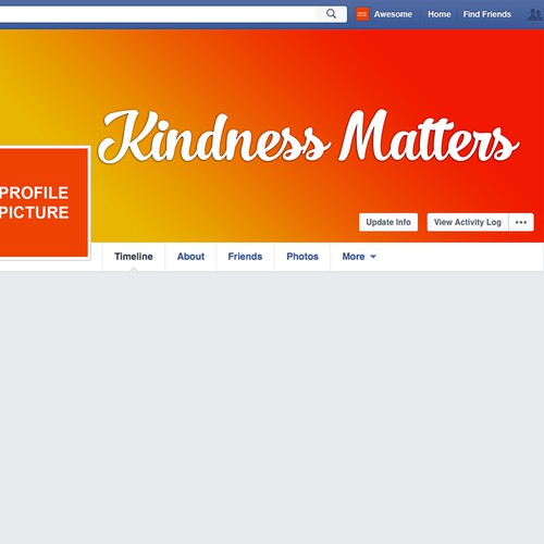 Easy Facebook Page cover for Kindness Matters ! | Facebook cover contest