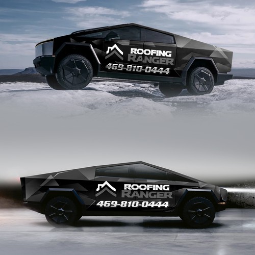 Designs | Roofing Ranger Cybertruck design | Car, truck or van wrap contest