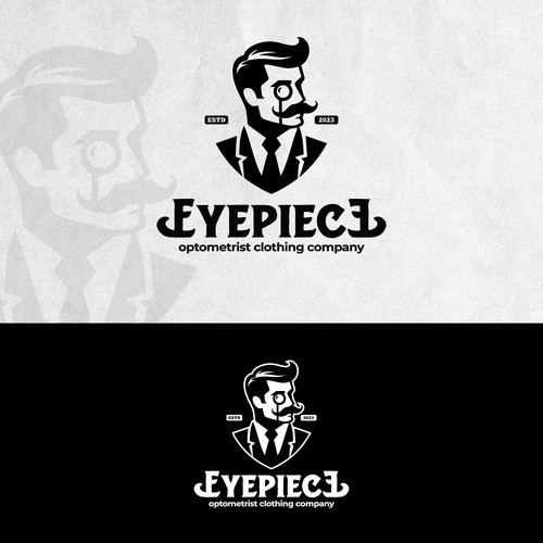 Designs | vintage logo of historical monocle/mustache man head | Logo ...
