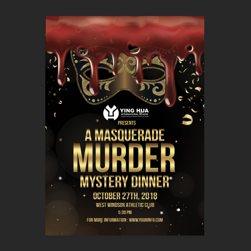 Make a KILLER Postcard and Flyer for a Murder Mystery Dinner ...