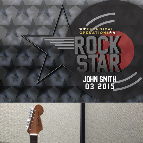Award Insert for a Rockstar | Card or invitation contest