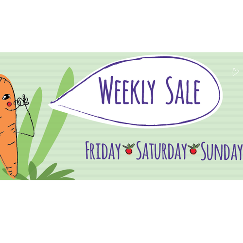 illustration for a Friday, Saturday, Sunday Weekly sale | Illustration ...