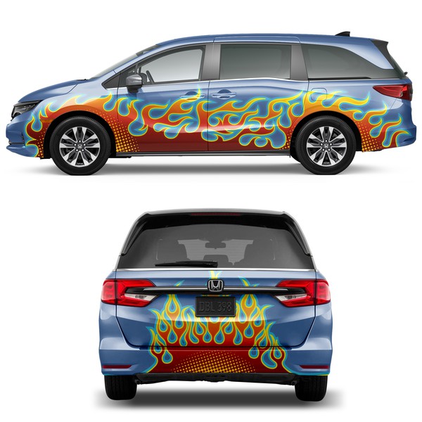 Sharp van wrap for outdoor lighting service | Car, truck or van wrap ...