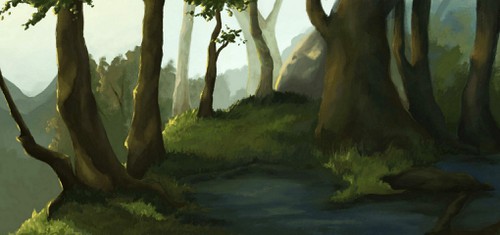 Forest Illustration Background