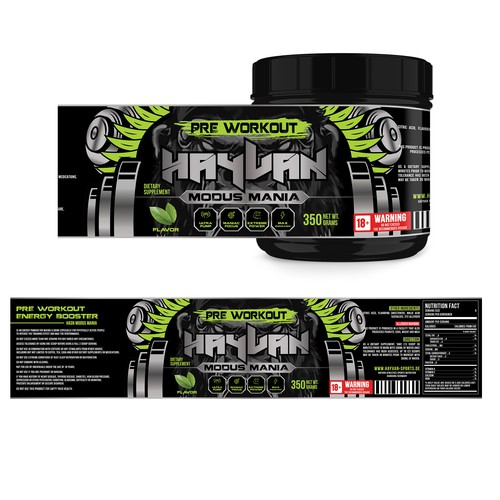 Designs | Brand Label for Muscletraining nutritional Supplements and ...