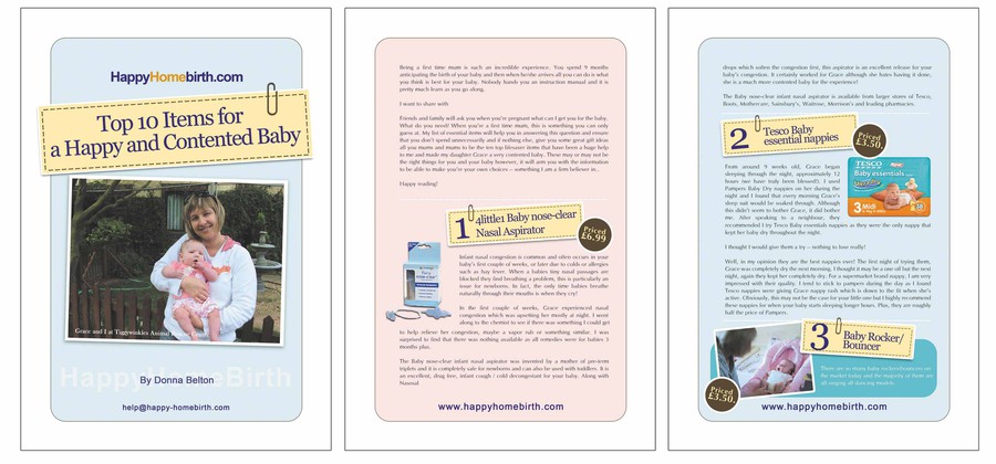 Short Brochure for Best Baby Products | Print or packaging design contest