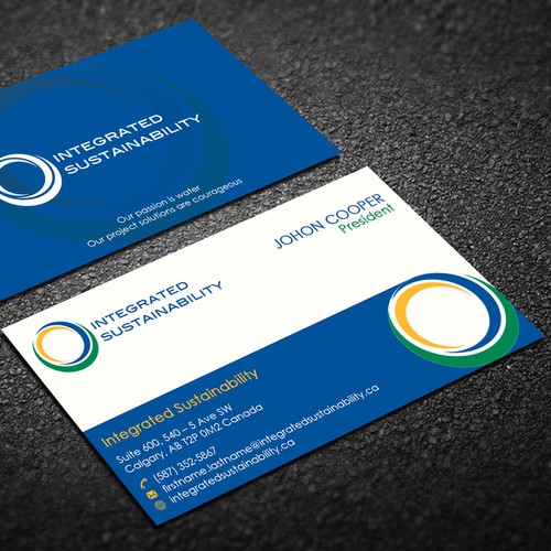 Create a professional new business card design for an innovative ...