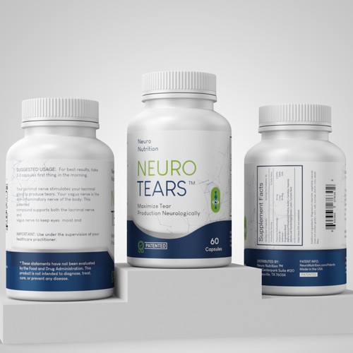 Designs | Supplement label for exciting newly patented product ...