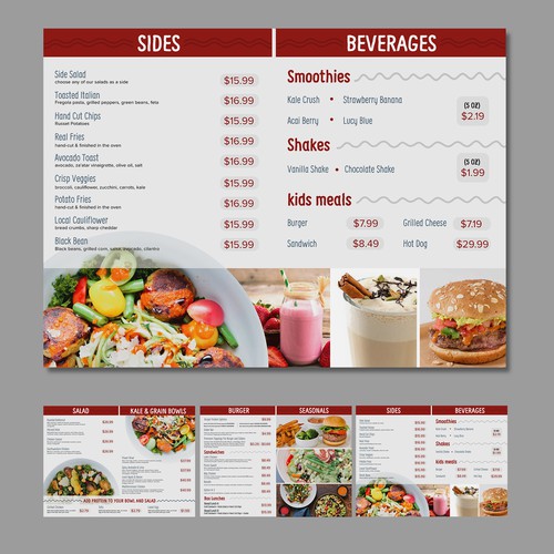 Fast Casual Restaurant (B.GOOD) Needs Digital Menu Boards! | Menu contest