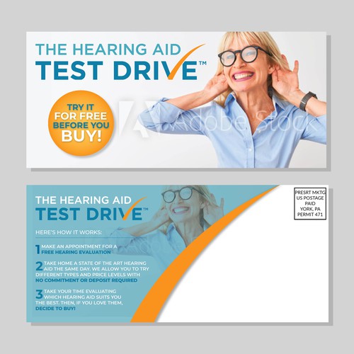 Designs | Hearing Aid Test Drive | Postcard, flyer or print contest