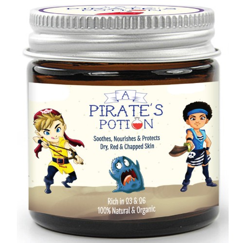 Cool & playful label for kids natural skin product | Product label contest