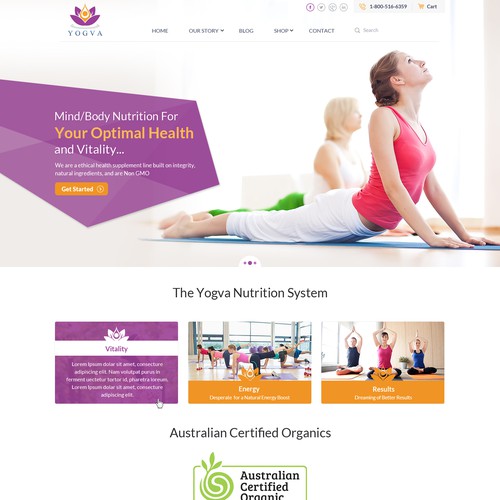 Create a captivating Wordpress website for a Natural Health Supplement ...