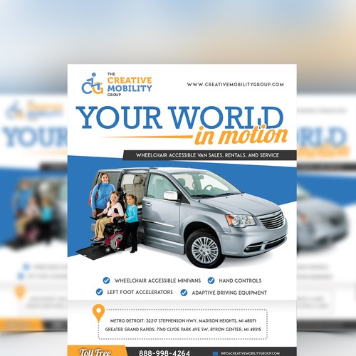 Create an advertisement for a wheelchair accessible minivan! | Postcard ...