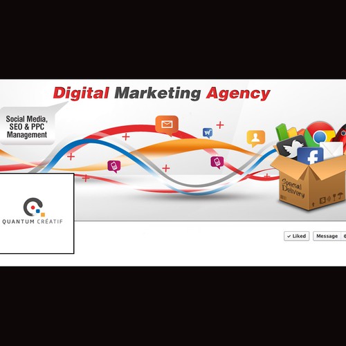 Digital Marketing Agency Facebook Fan Page Cover | Facebook cover contest