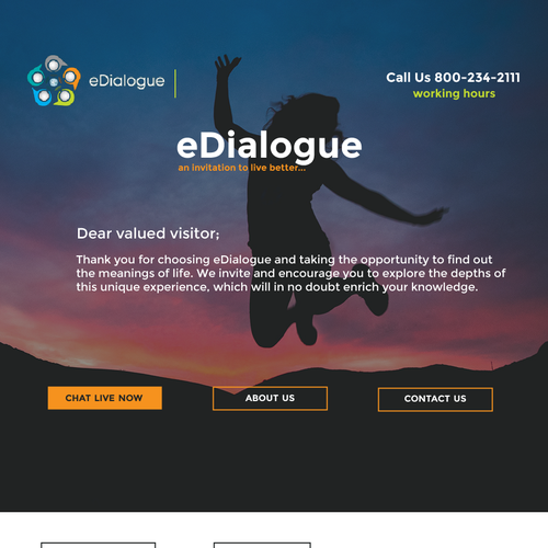 Create a good looking web page. | Landing page design contest