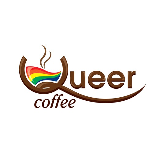 Queer Coffee Needs Logo - LGBTQ+ coffee lovers encouraged! | Logo ...