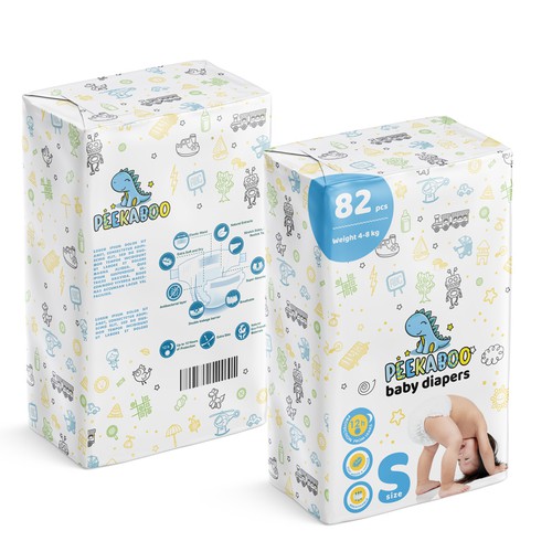 Designs | Packaging design for baby diapers. Other designs sizes will ...