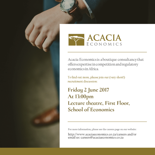 Acacia Economics needs recruitment posters for young graduates | Poster ...