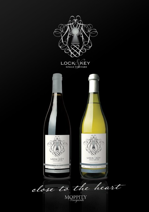 "Lock & Key" wine brand needs a premium, contemporary label | Print or ...