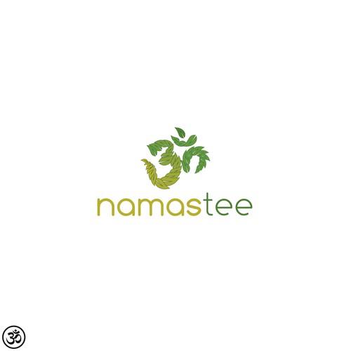 namastee - logo for tea packaging and tea bottles ("tee"--> german word ...