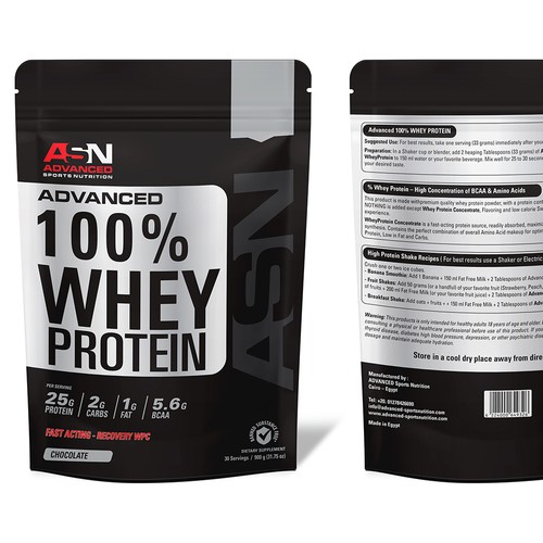 Design a pouch for our Whey Protein product | Product packaging contest