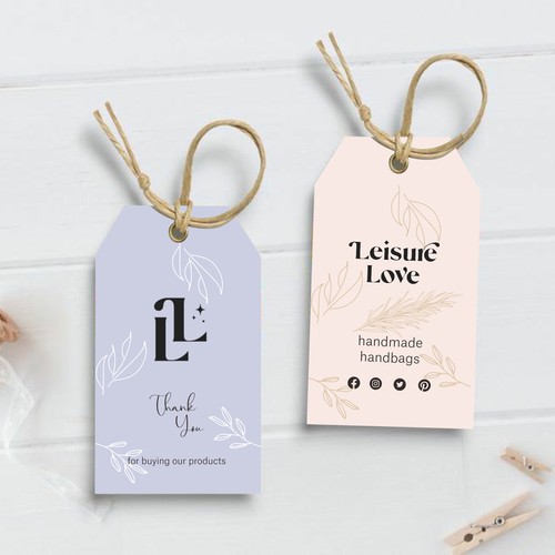 Designs | Design a boho hang tag for handmade goods and bags | Product ...