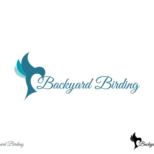 Create a capturing bird feeder illustration for backyard birding ...