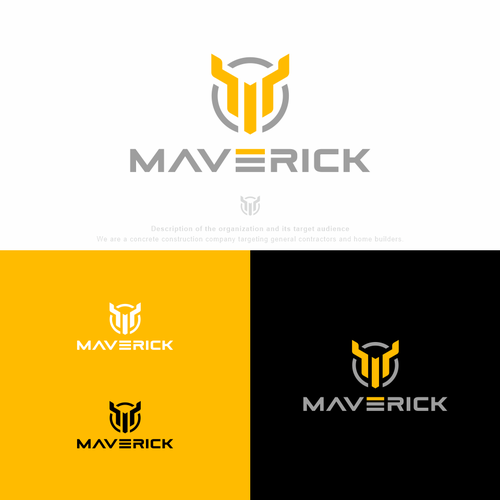 Designs | Need a modern abstract bull and M logo for our concrete ...