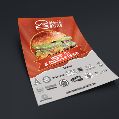 Create a flyer for a burger event | Postcard, flyer or print contest