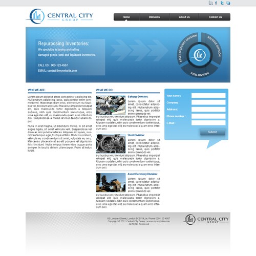 Holding Company with 3 Divisions Needs Web Design! | Web page design ...